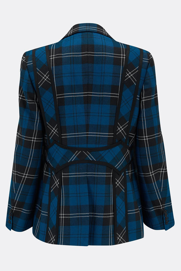 AITCH JACKET IN BLUE CHECK (made to order) - A Child Of The Jago